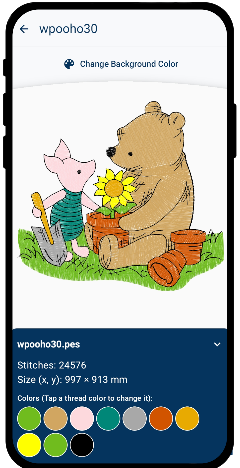 Embroidery Viewer App Screenshot